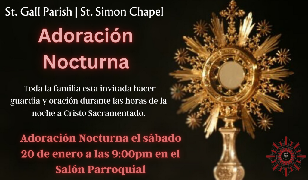Adoración Nocturna - Parroquia de St. Gall - Capilla de St. Simon