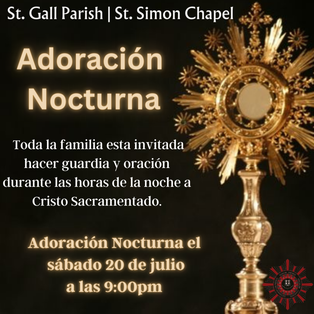Adoración Nocturna - Parroquia de St. Gall - Capilla de St. Simon