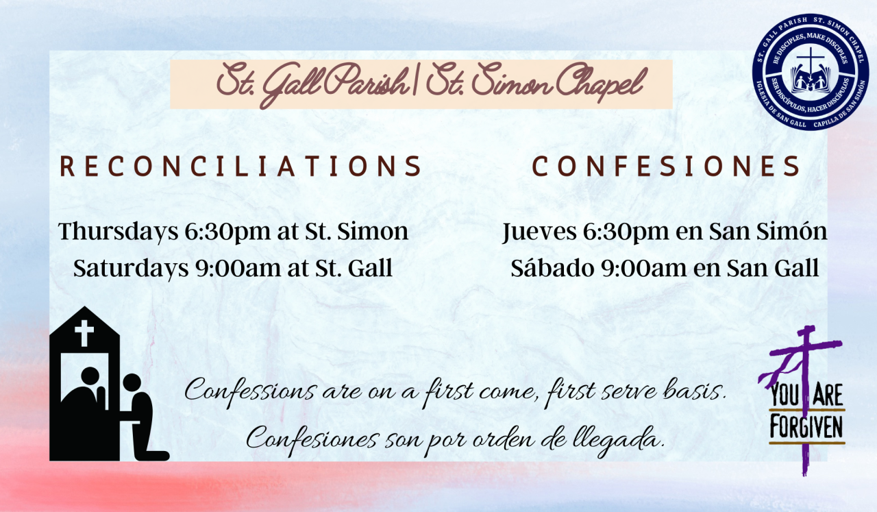 Confesiones - Parroquia de San Gall - Capilla de San Simón